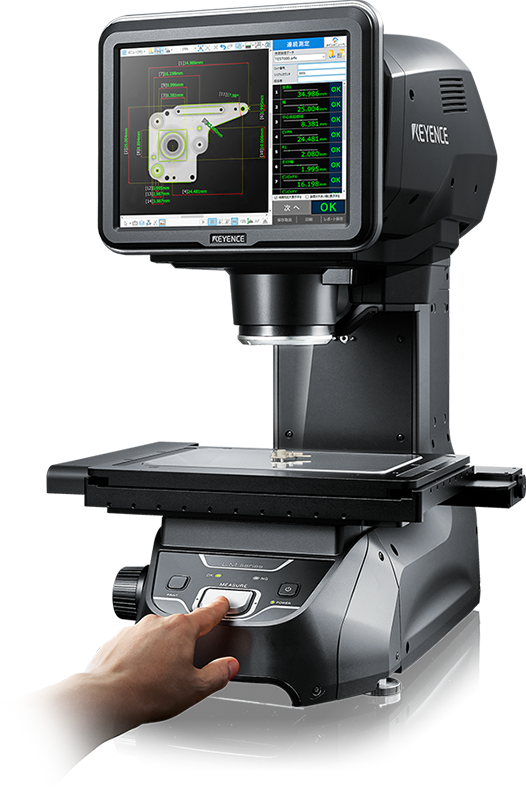 置いて押すだけ “瞬間”寸法測定に2つの選択肢「IM-8000」＆「LM-1000」 | キーエンス